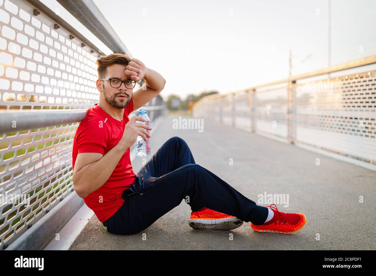 Male_sweating hi-res stock photography and images - Alamy