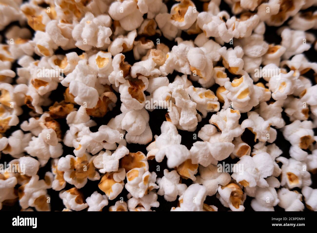Top view of popcorn gathering full frame Stock Photo - Alamy