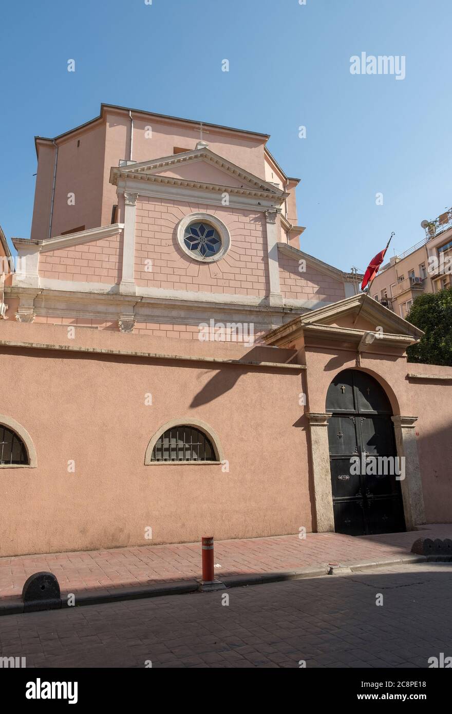 Surp Ohan Armenian Voskiperan Church exterior view. Taksim, Istanbul ...