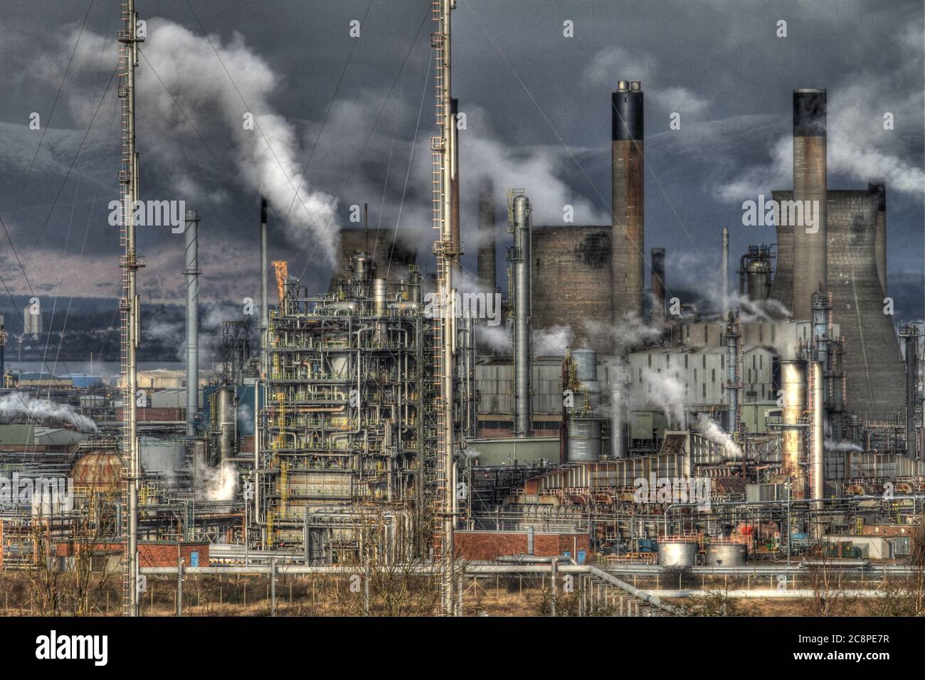 Grangemouth Petrochemical Complex Stock Photo - Alamy