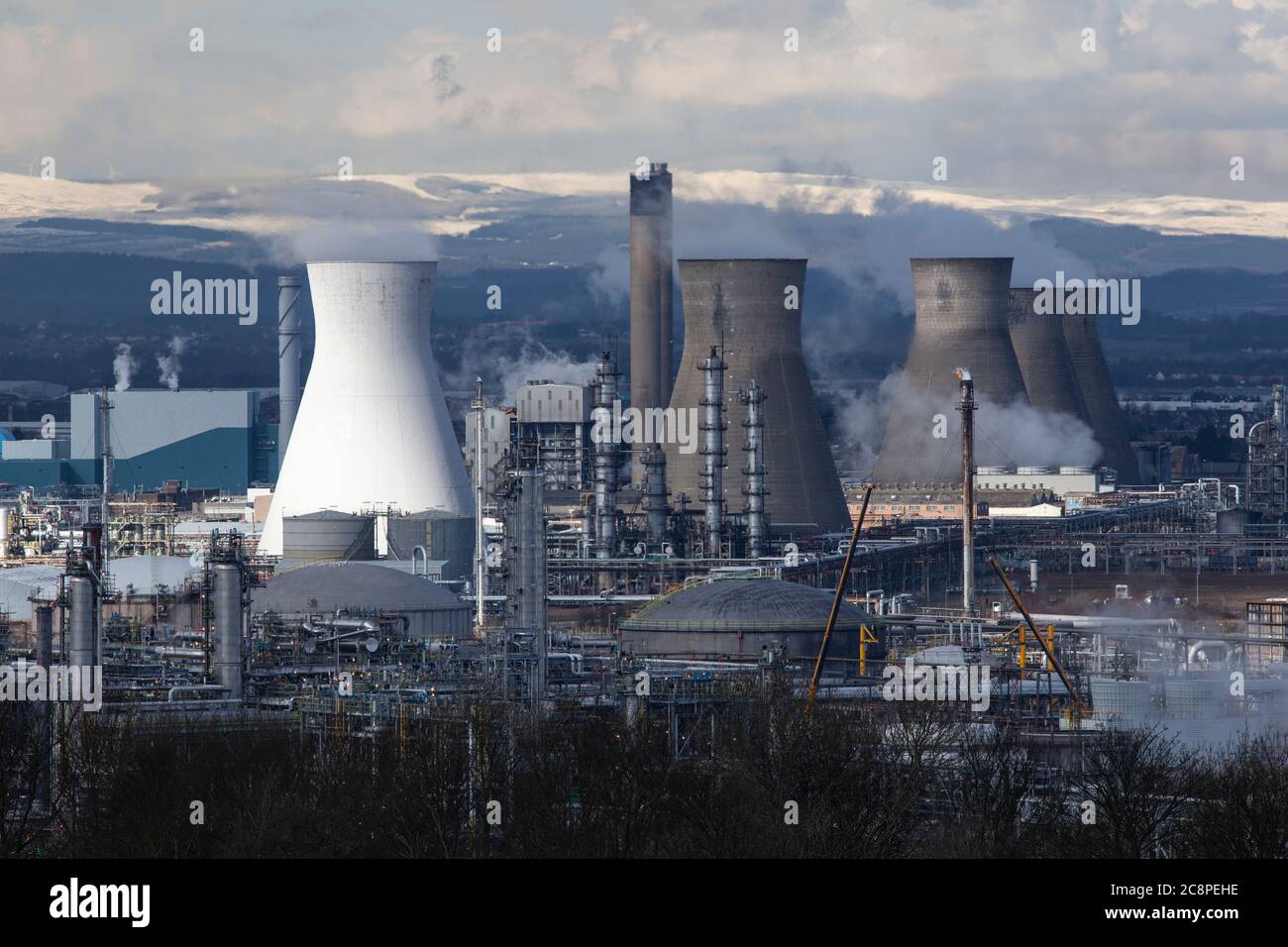 Grangemouth Petrochemical Complex Stock Photo - Alamy
