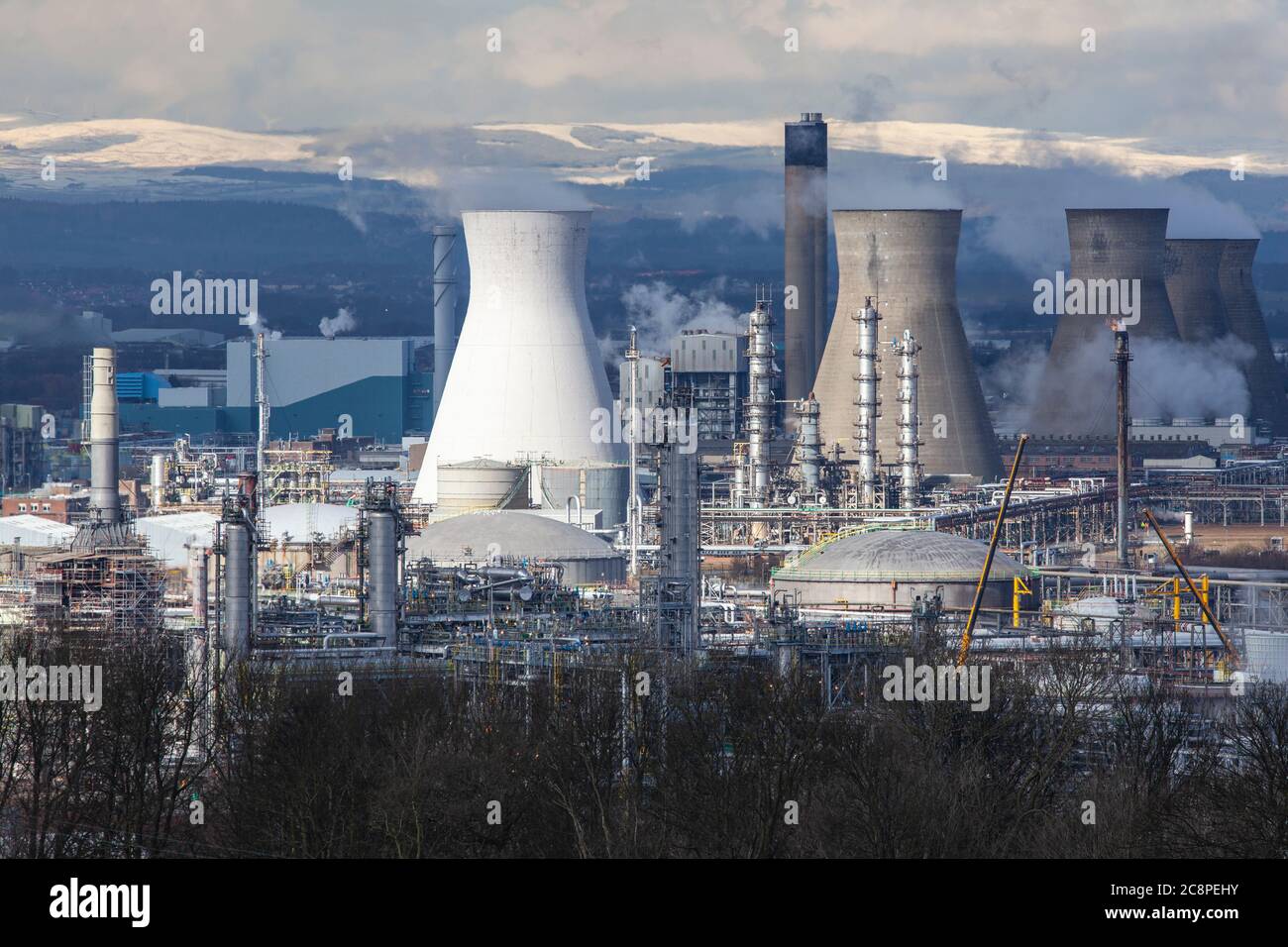 Grangemouth Petrochemical Complex Stock Photo - Alamy