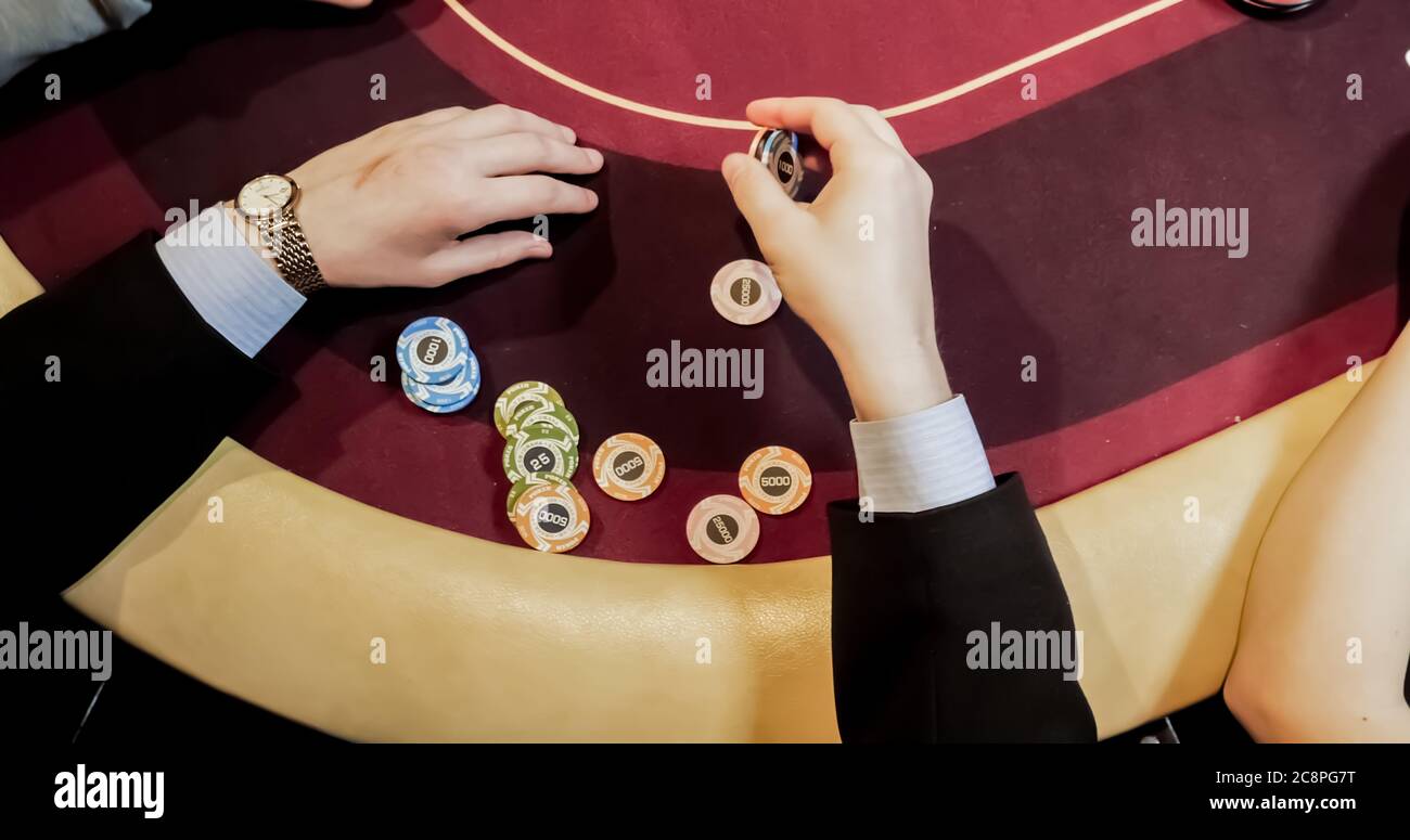 Hands woman dealer cards in hi-res stock photography and images - Alamy