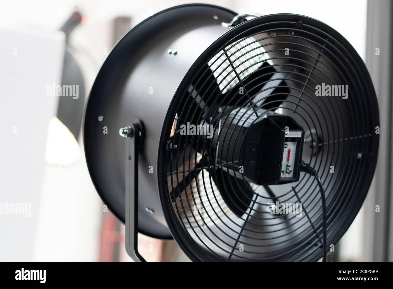 Isolated image of a fan working against a white background Stock Photo ...