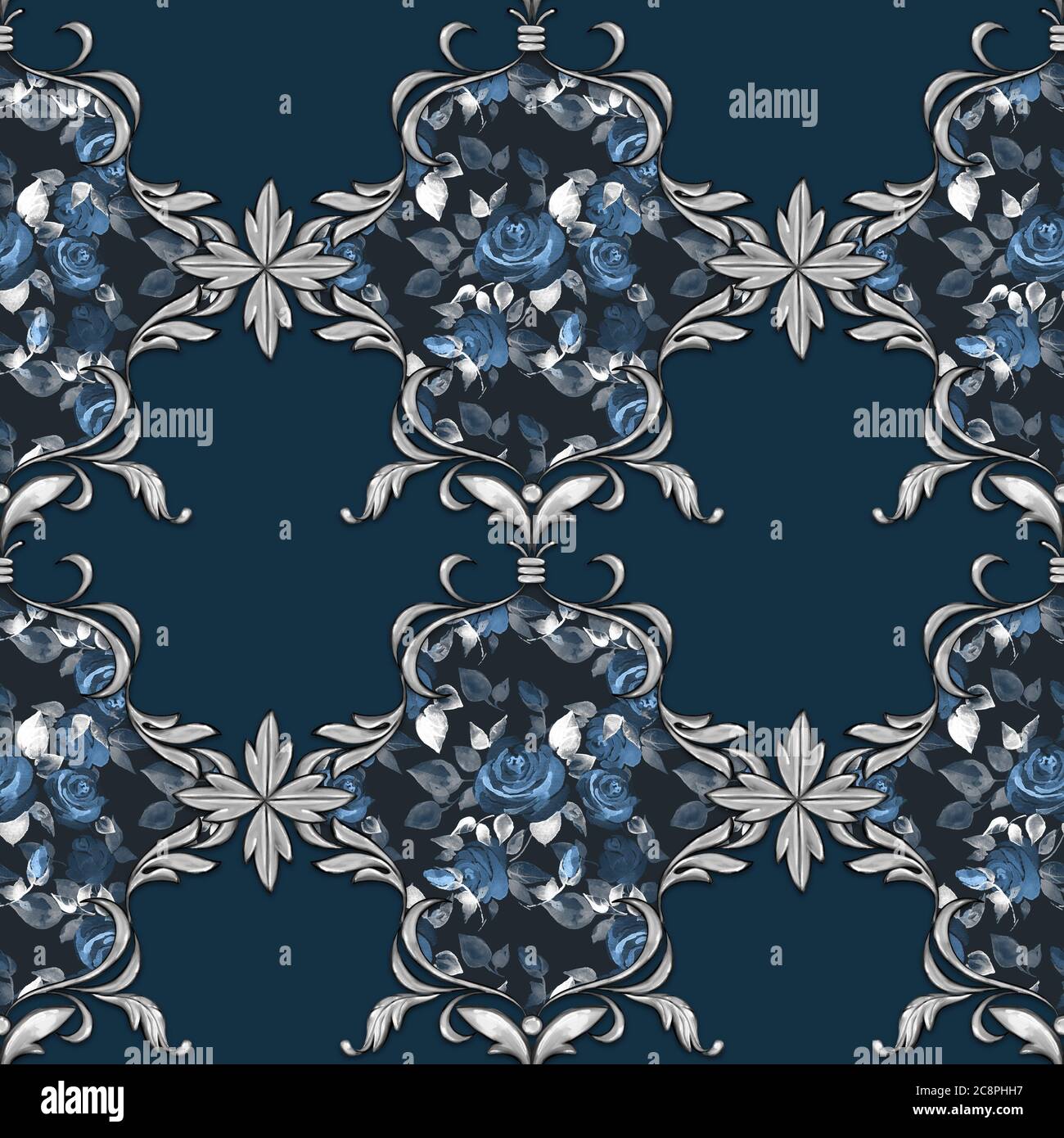 Baroque floral painting hi-res stock photography and images - Alamy