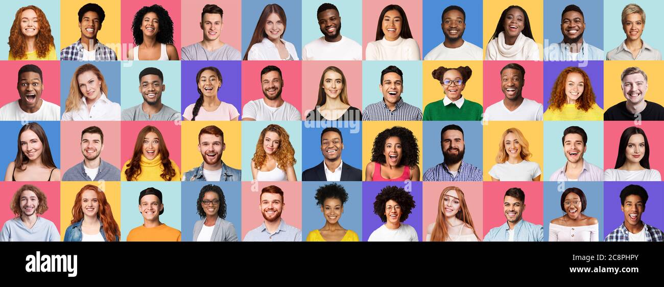 Mosaic human face people hi-res stock photography and images - Alamy