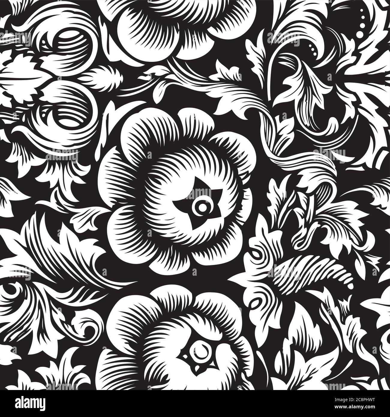 Seamless Old Russian pattern. Use as tiled pattern, background ...