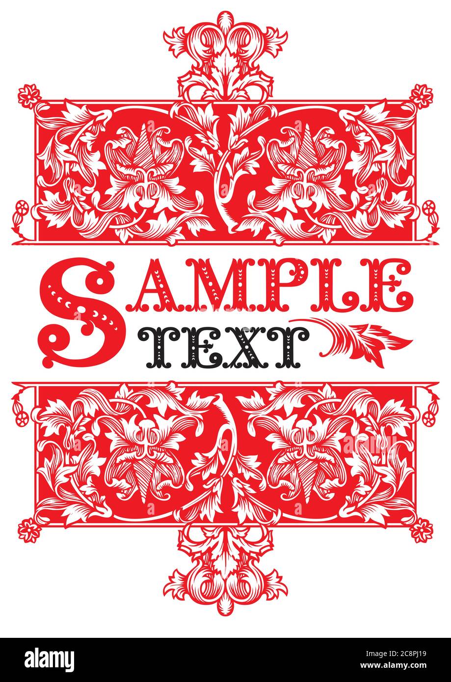 Frontispiece title page Stock Vector Images - Alamy