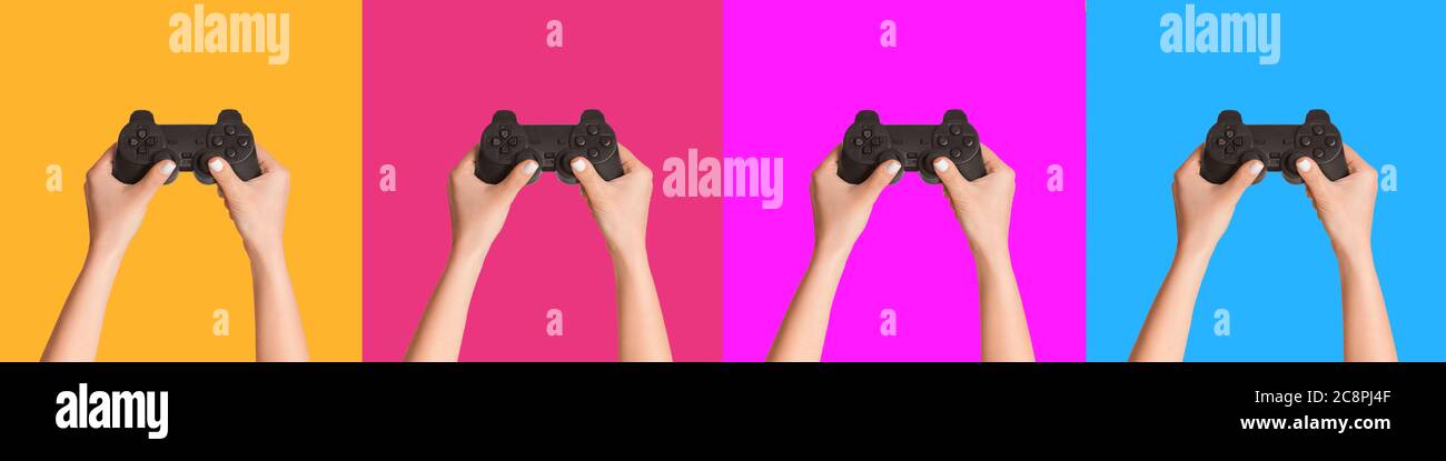 Video Game Console Collage