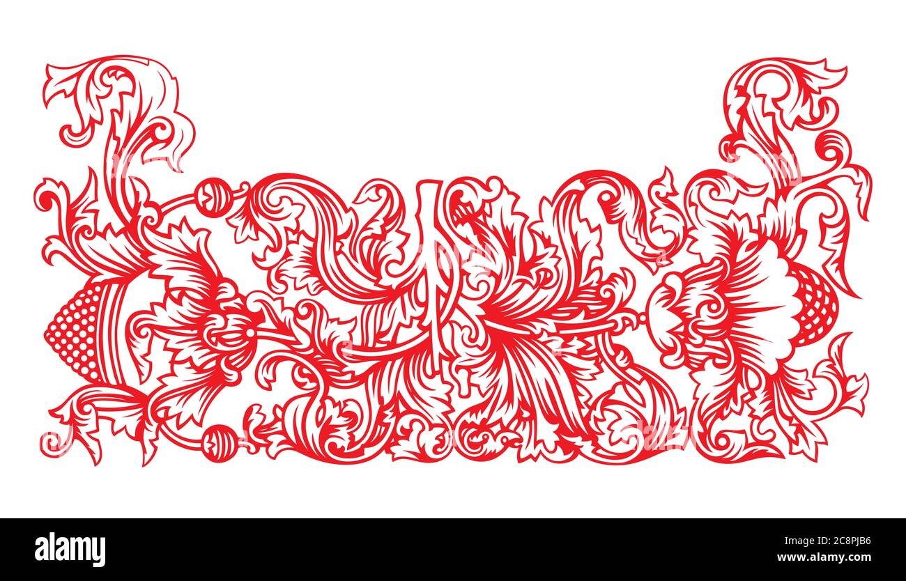 Russian pattern. Vintage Ornament vector. Russian style ornament ...