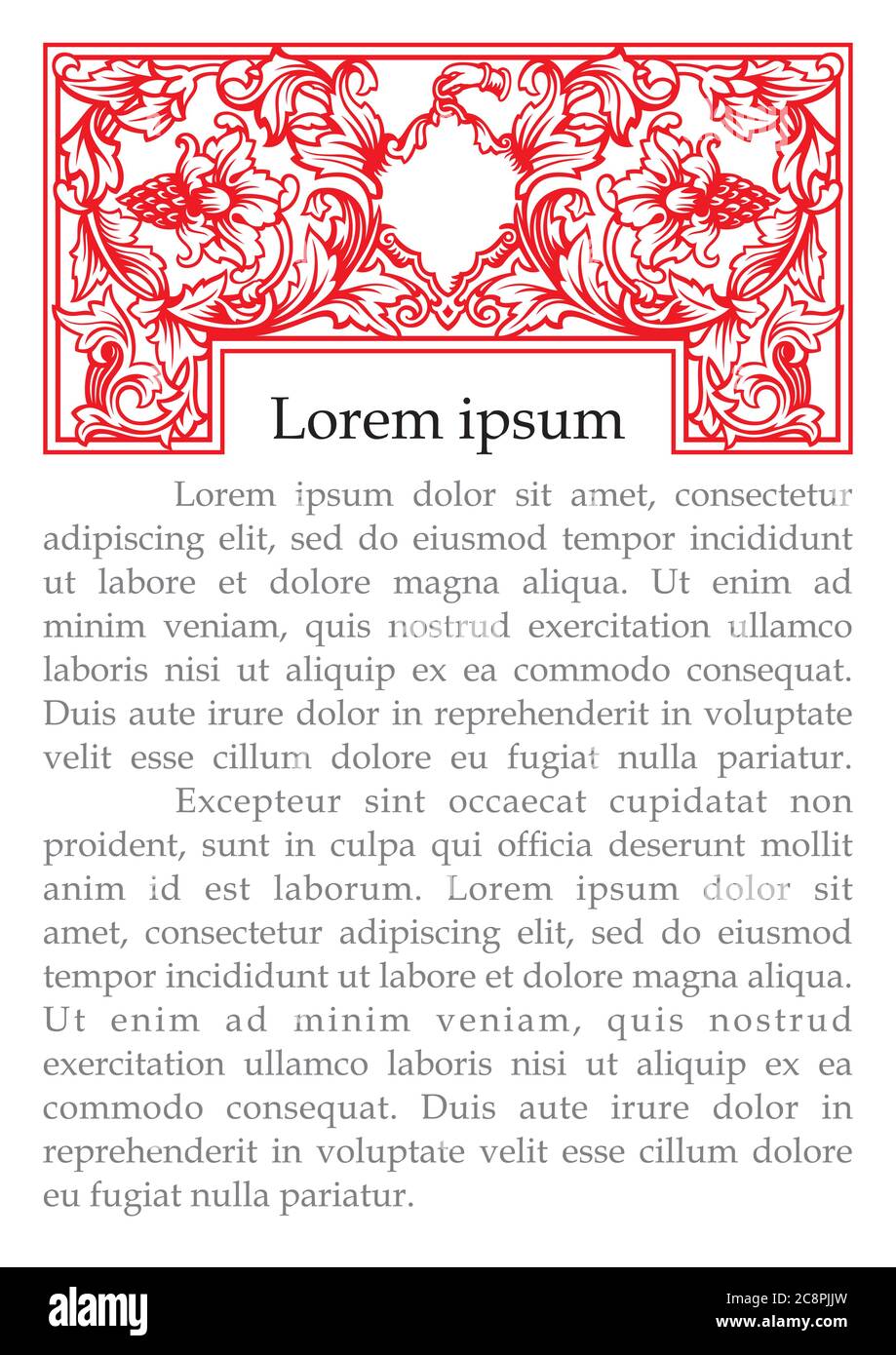 Book frontispiece title page decorative design in retro Soviet style ...