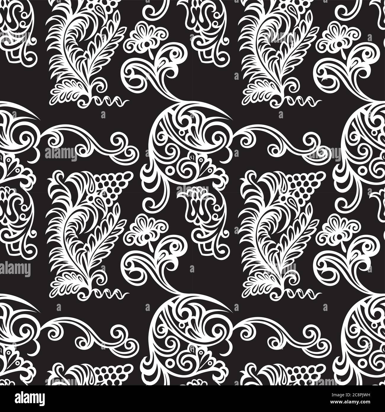 Old Russian pattern for book. Use as tiled pattern, background ...