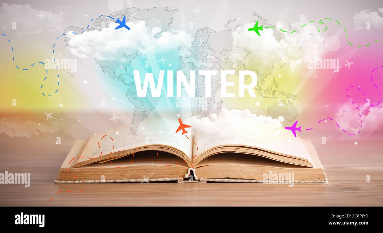 Winter vintage book inscription hi-res stock photography and images - Alamy