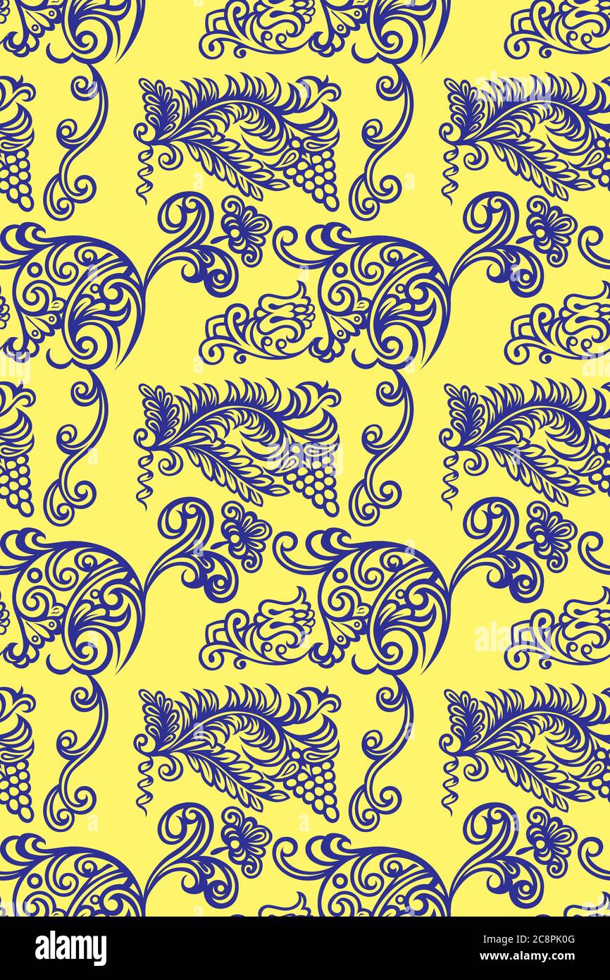 Seamless Old Russian pattern. Use as tiled pattern, background ...