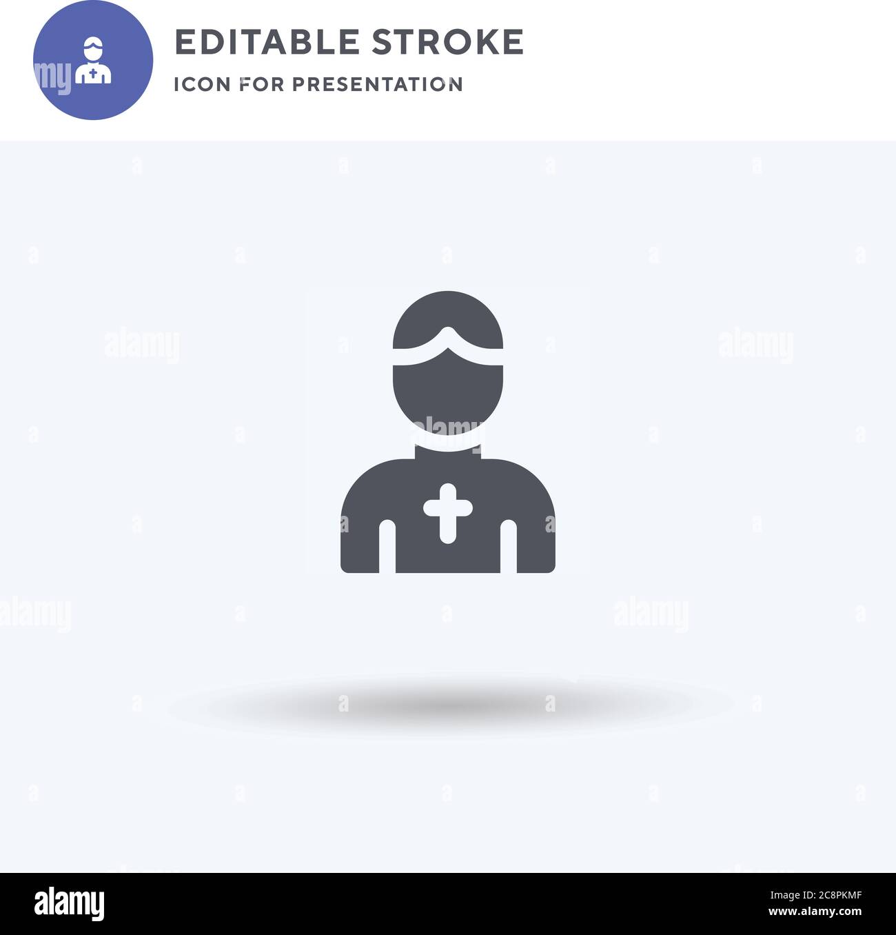 Nun logo design Stock Vector Images - Alamy