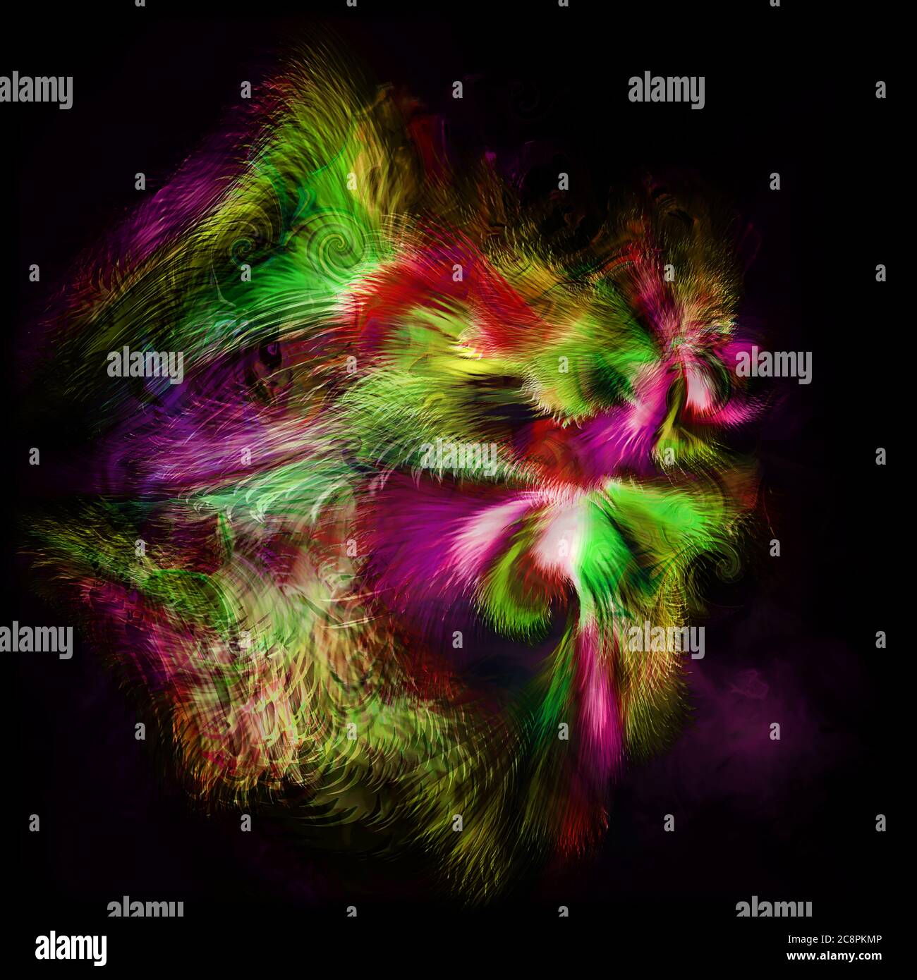 Abstract digital painting texture. plugin art.fractal texture,web ...