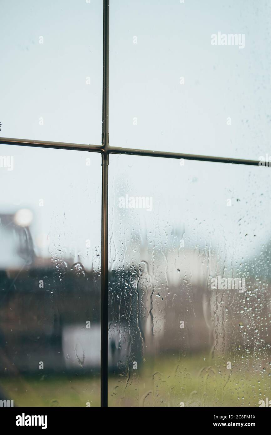 House window outside view rain hi-res stock photography and images - Alamy