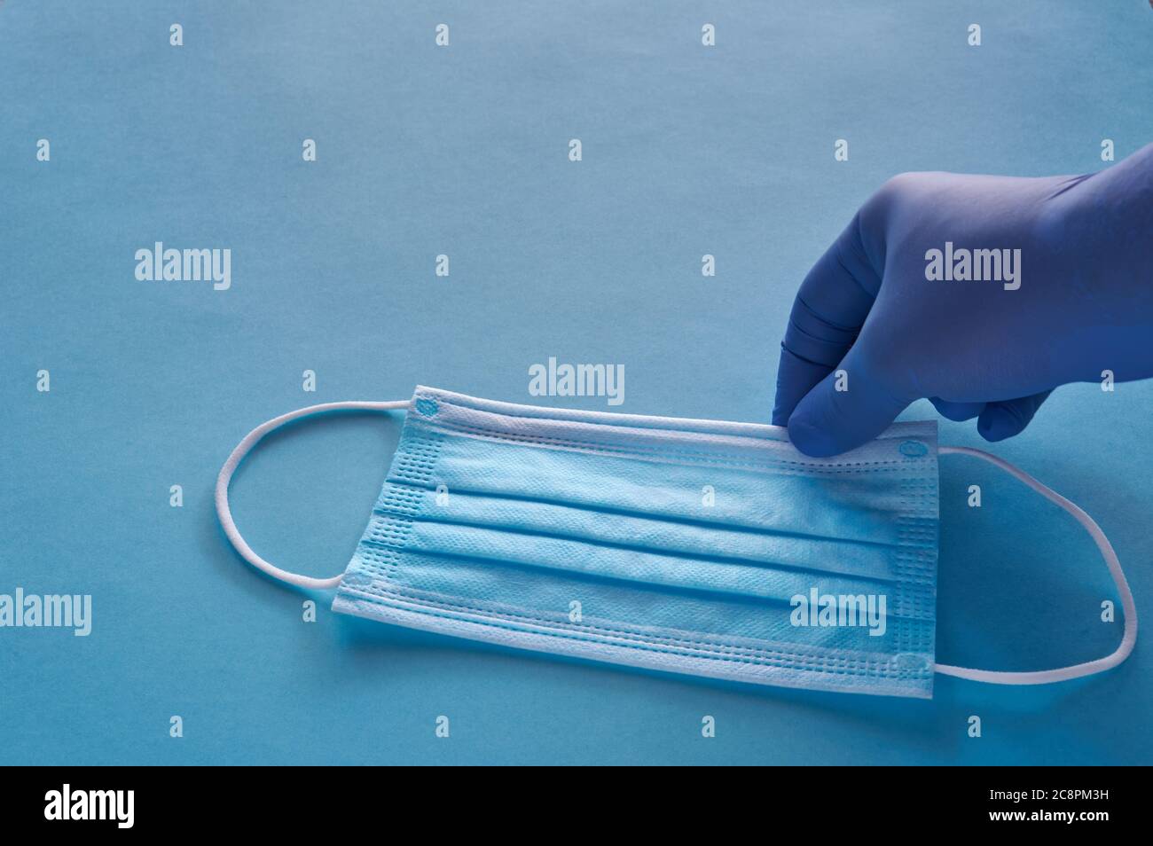 Medical face mask to avoid contagious diseases. Concept Of Air ...