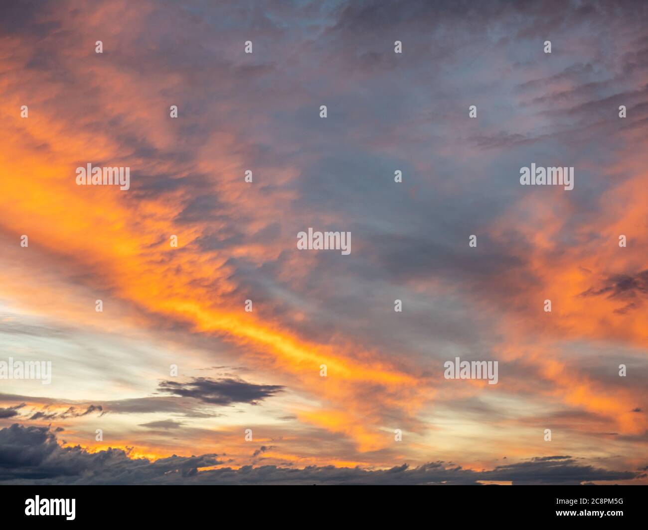 sunset in the sky background texture Stock Photo - Alamy