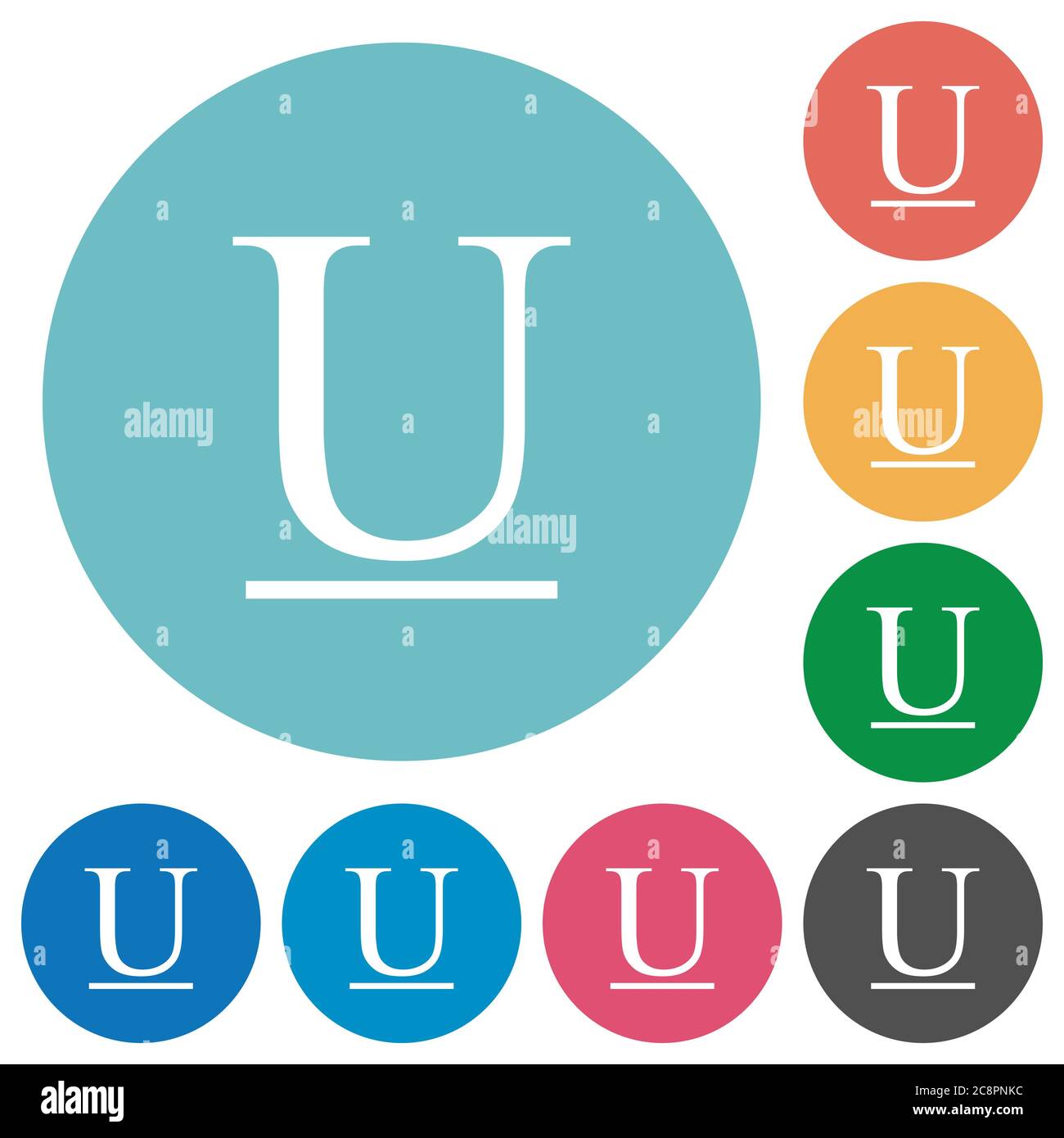 Underlined letter Stock Vector Images - Alamy
