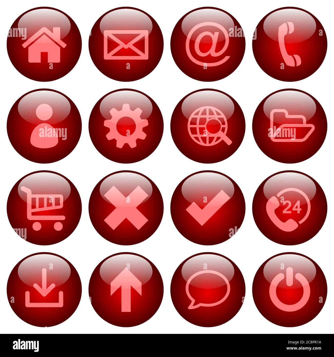 User profile icon shiny glossy Stock Vector Images - Alamy