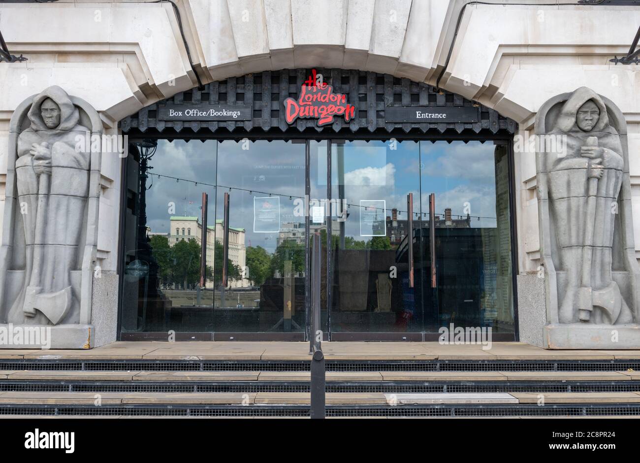 The London Dungeon located in the County Hall building by the Thames ...
