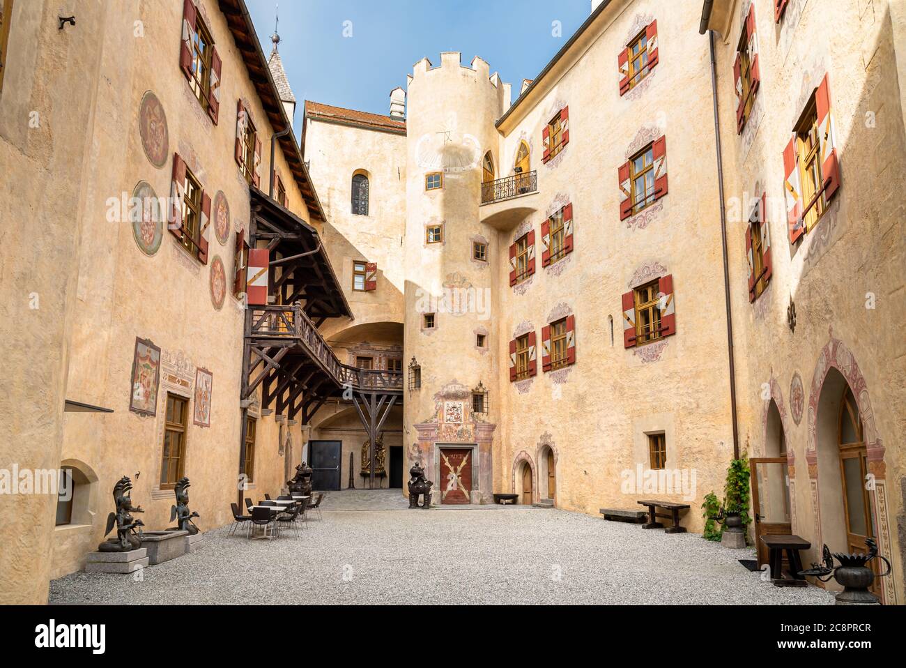 Bruneck - Brunico, South Tyrol, Italy - October 12, 2019: View of the ...