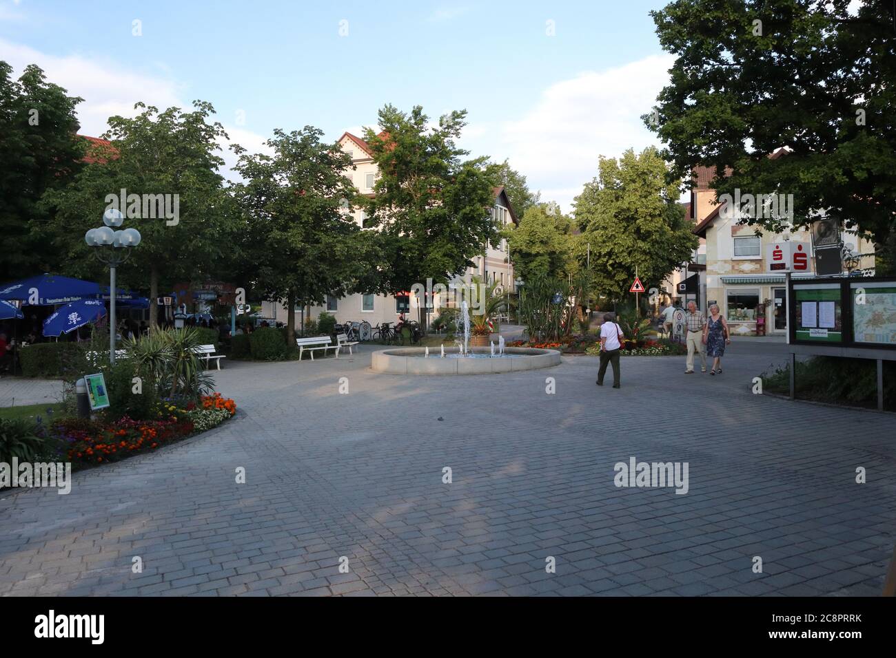 Bad Woerishofen, Bayern/ Germany - July 05 2019: Town center of Bad ...