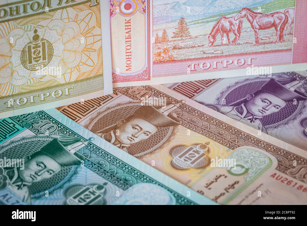 Mongolian tugrik banknotes hi-res stock photography and images - Alamy