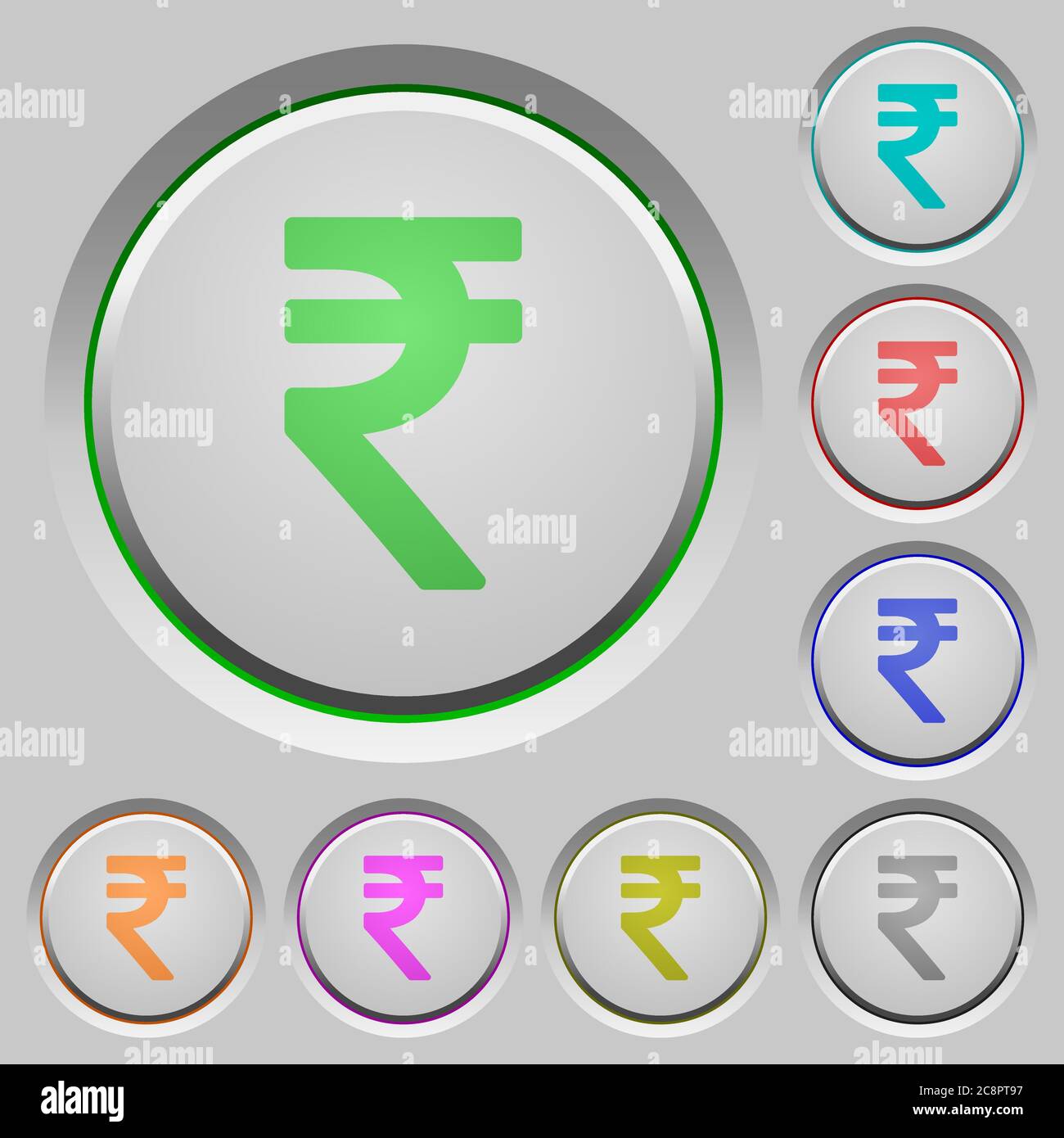 Blue sign indian rupee symbol Stock Vector Images - Alamy