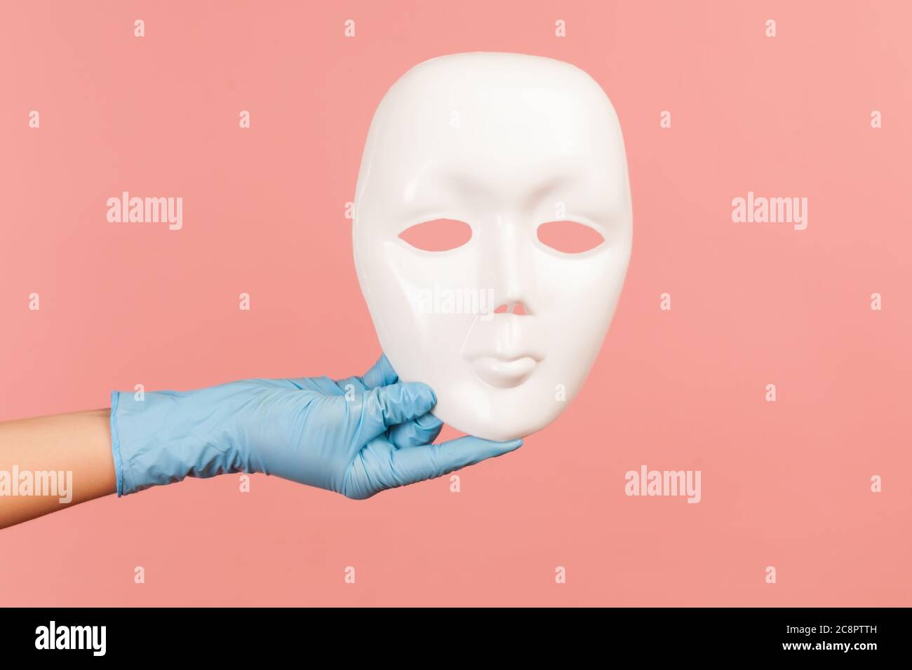 Hand face profile model hi-res stock photography and images - Alamy