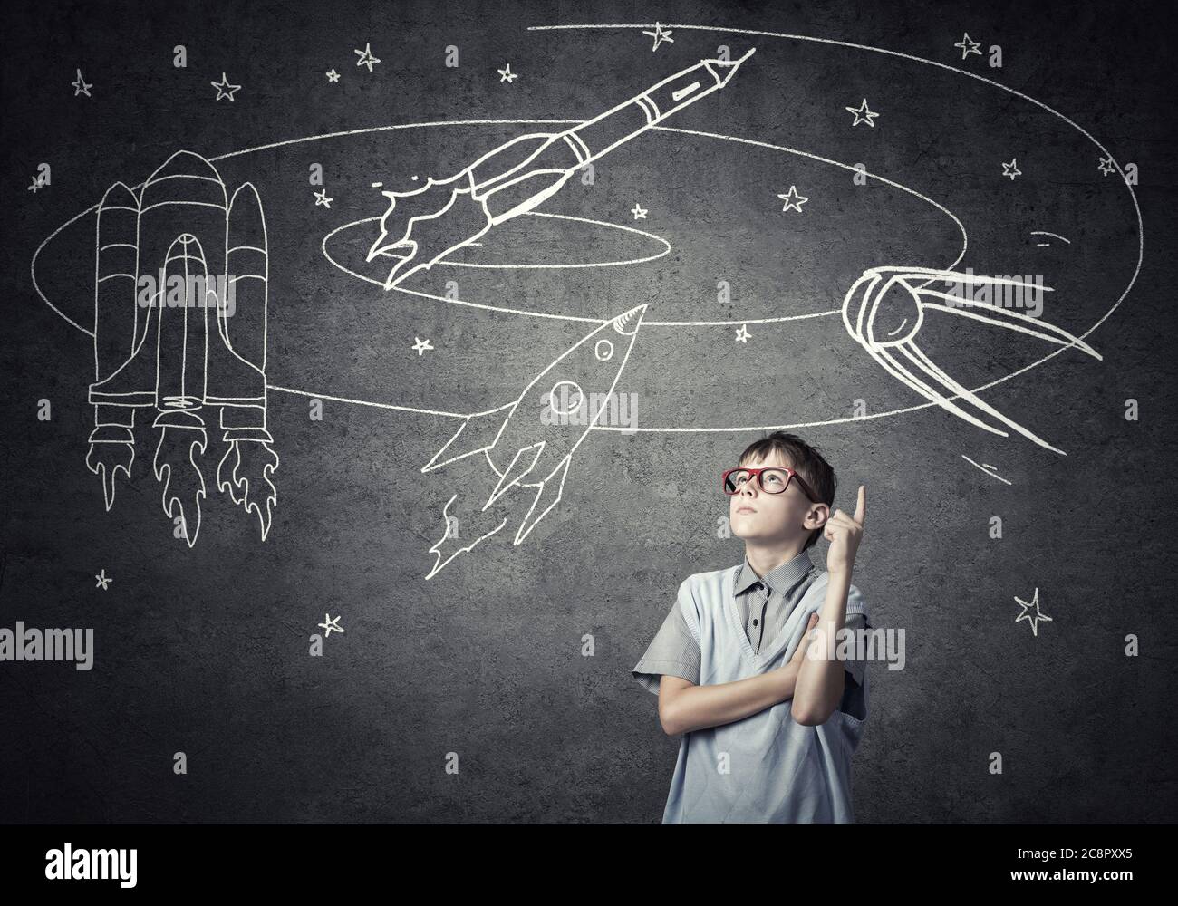 Childhood Dreams of future Stock Photo - Alamy