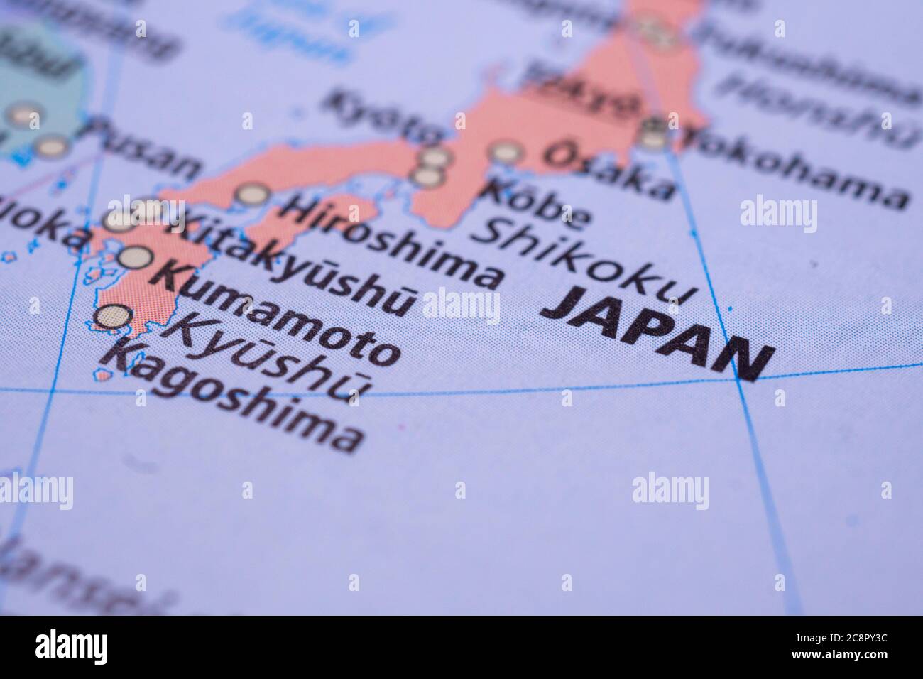 Japan map detailed hi-res stock photography and images - Alamy