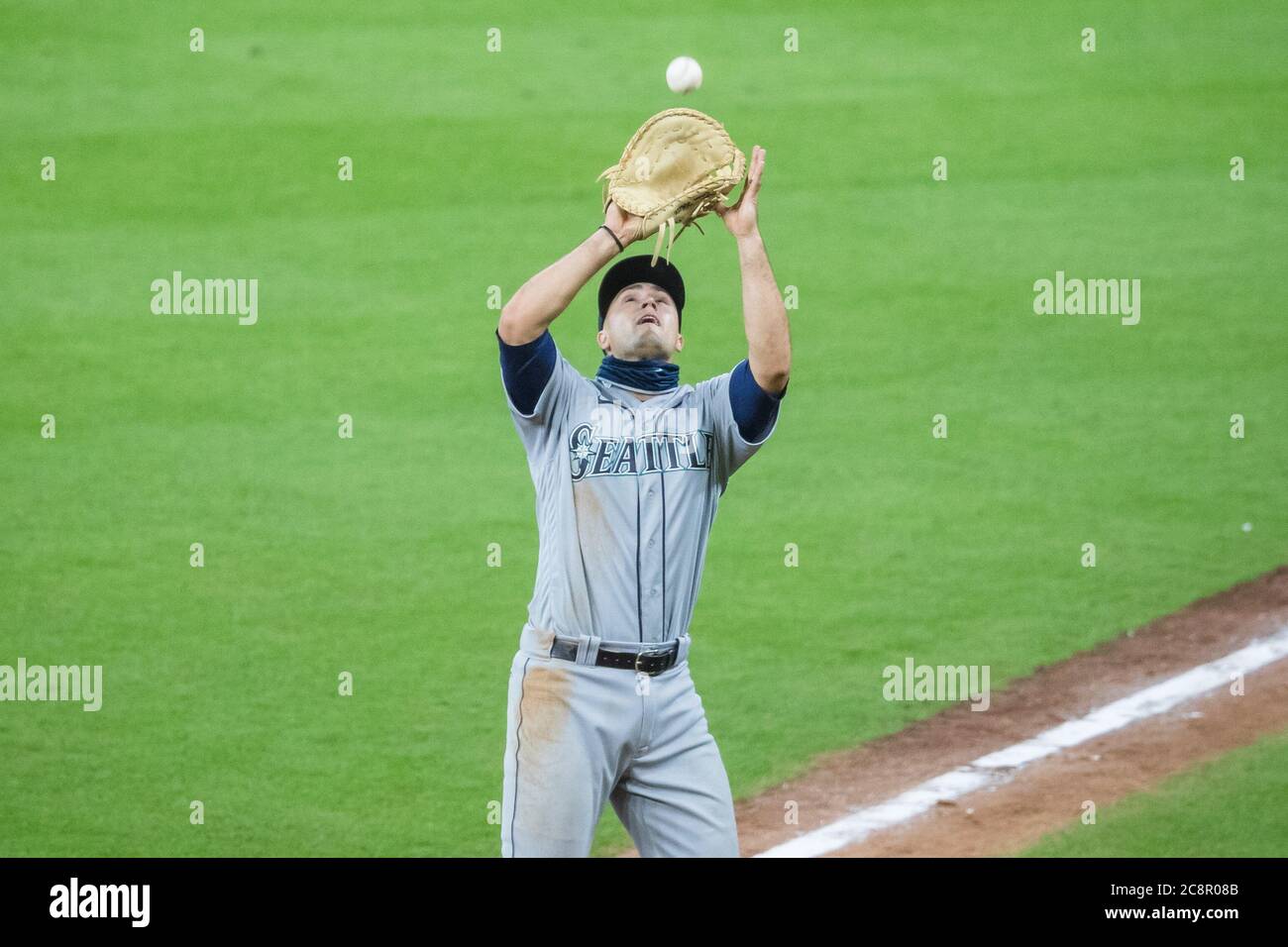 Houston, Texas, USA. 26th July, 2020. Seattle Mariners first baseman ...