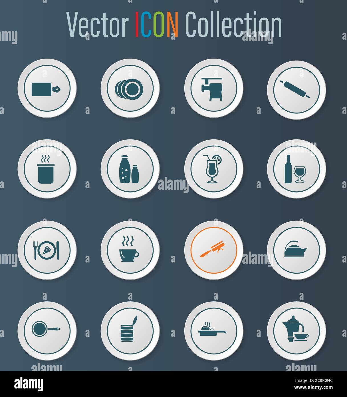 Set cutting boards food Stock Vector Images - Alamy