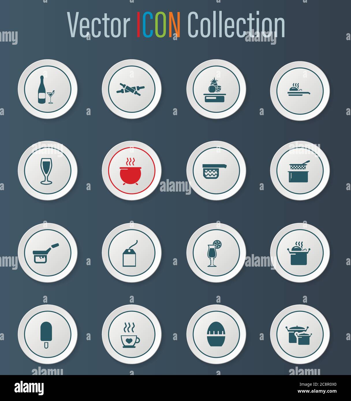 Set black line kitchen Stock Vector Images - Alamy