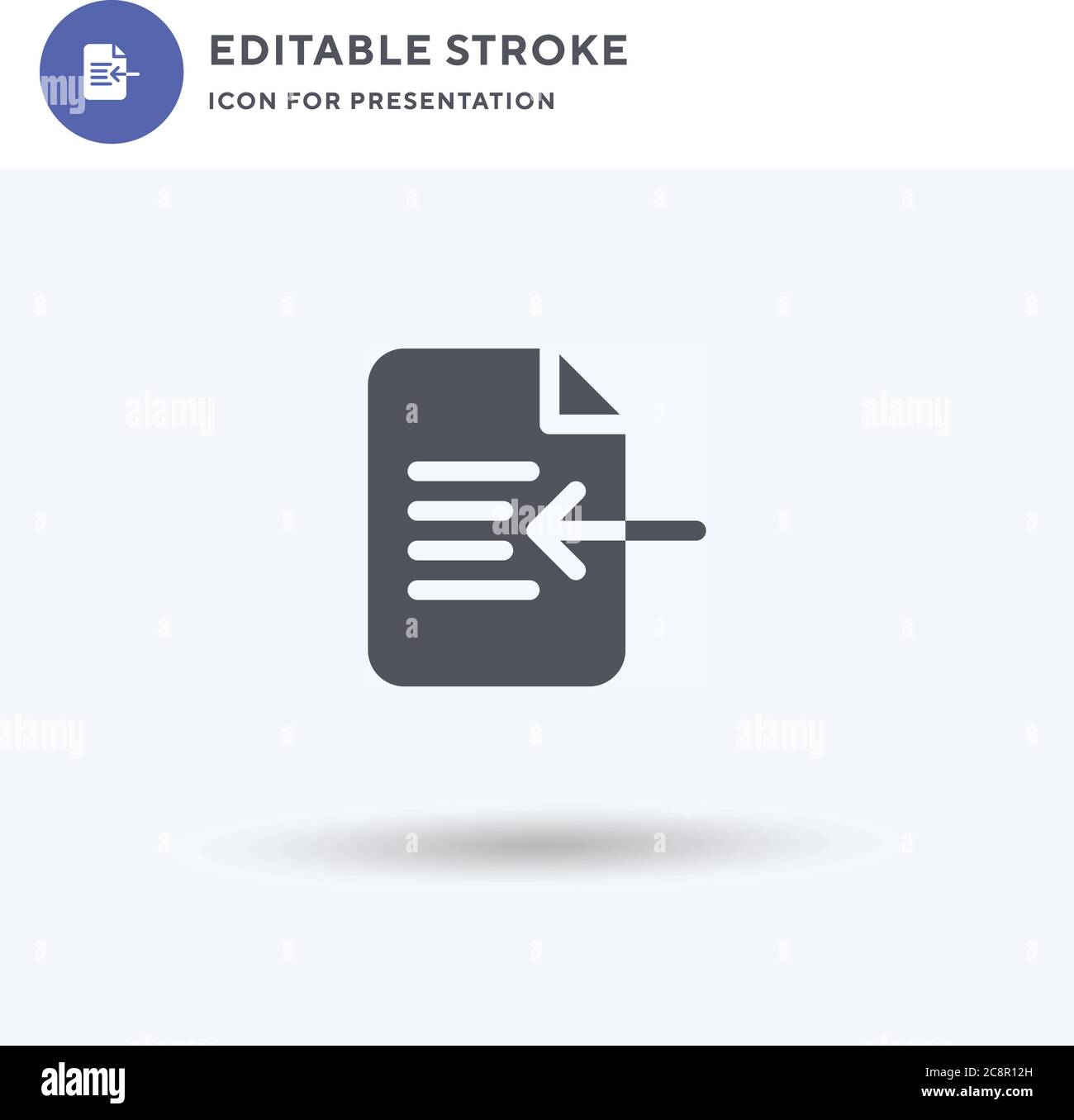 Import icon vector, filled flat sign, solid pictogram isolated on white ...