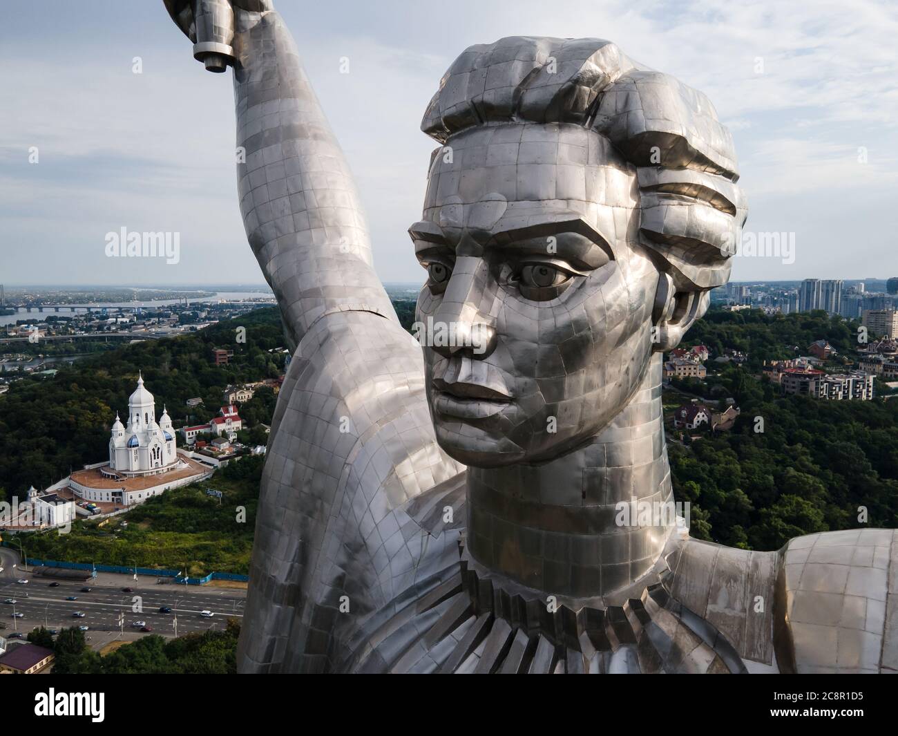 Architecture of Ukraine: Motherland Monument in Kyiv, Ukraine Stock ...