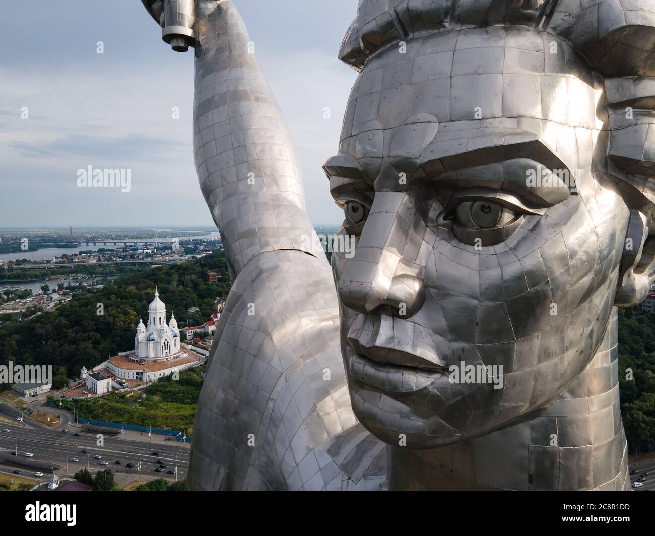 Aerial view of the Motherland Monument in Kyiv, Ukraine Stock Photo - Alamy