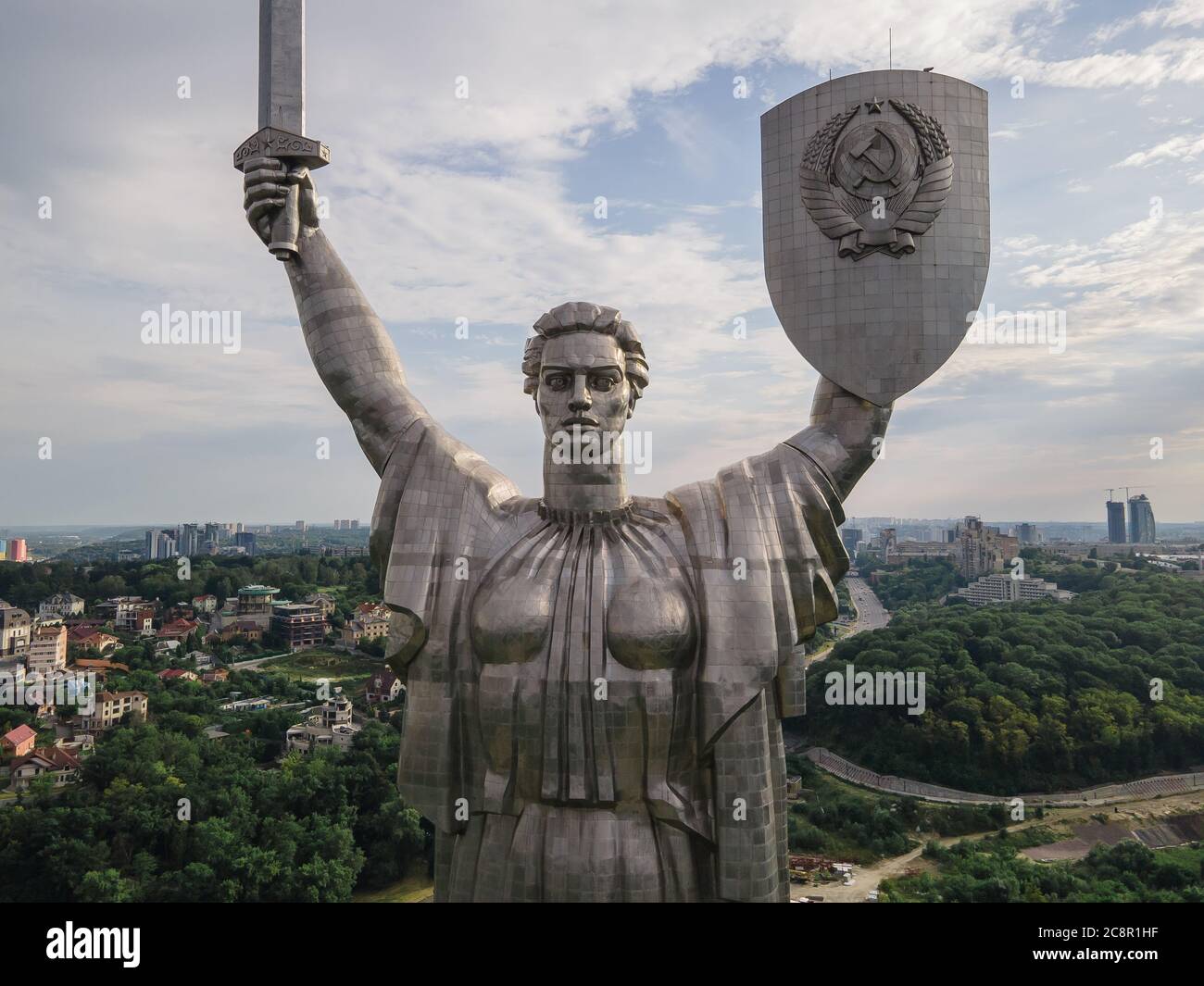 Architecture of Ukraine: Motherland Monument in Kyiv, Ukraine Stock ...