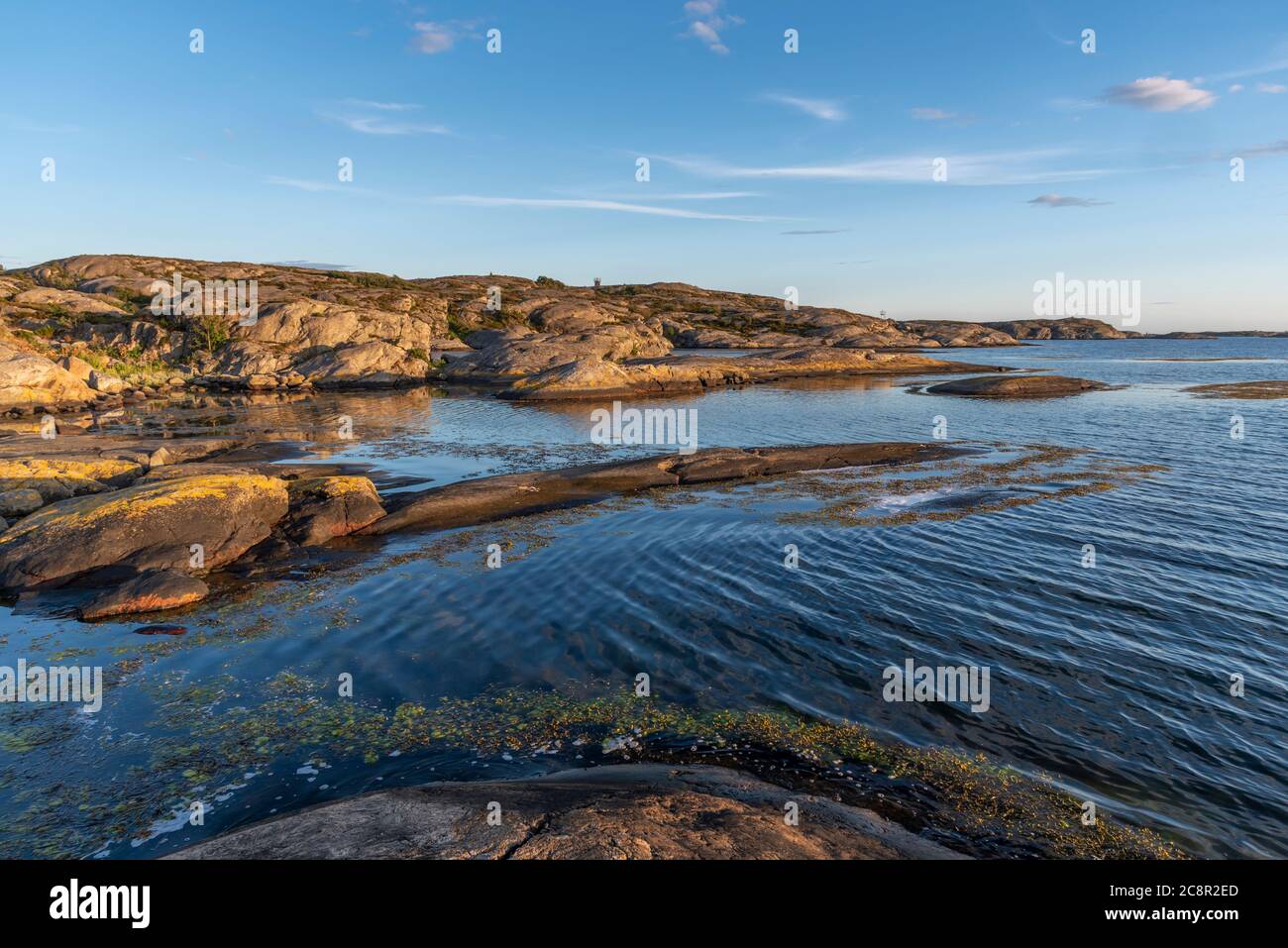 Stone shore at Orust in Sweden Stock Photo - Alamy