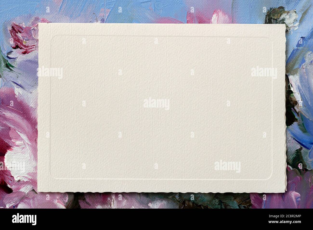 Paper texture of light shade. Hand painted of multicolored border ...