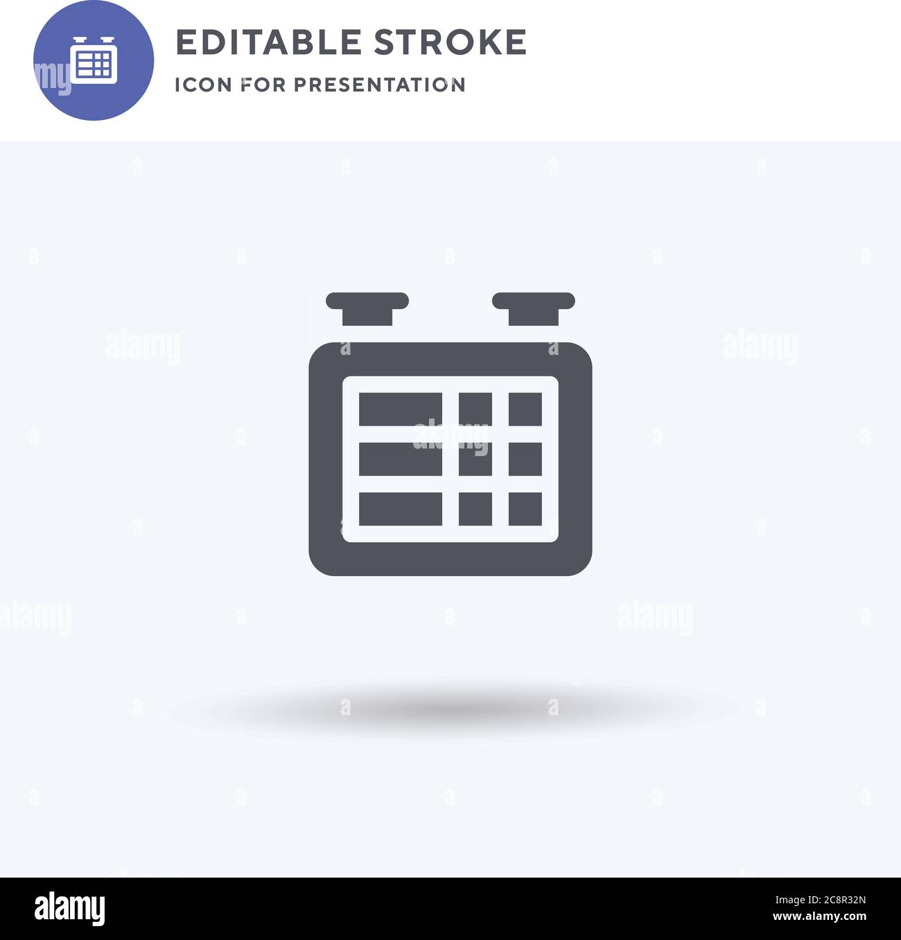 Score icon vector, filled flat sign, solid pictogram isolated on white ...