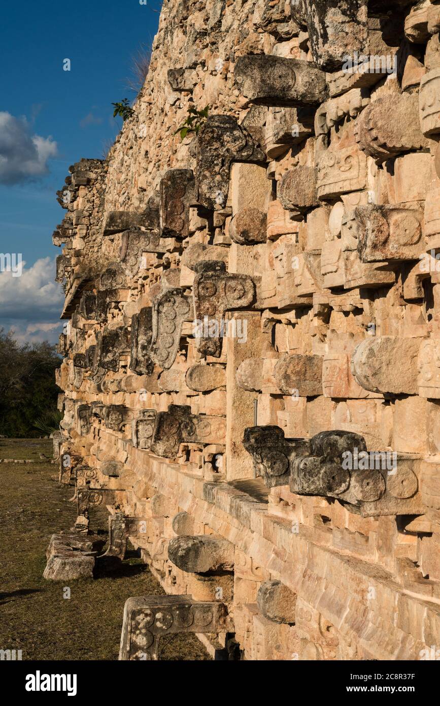 The Palace of the Masks or Codz Poop, meaning "the rolled mats", in the ...