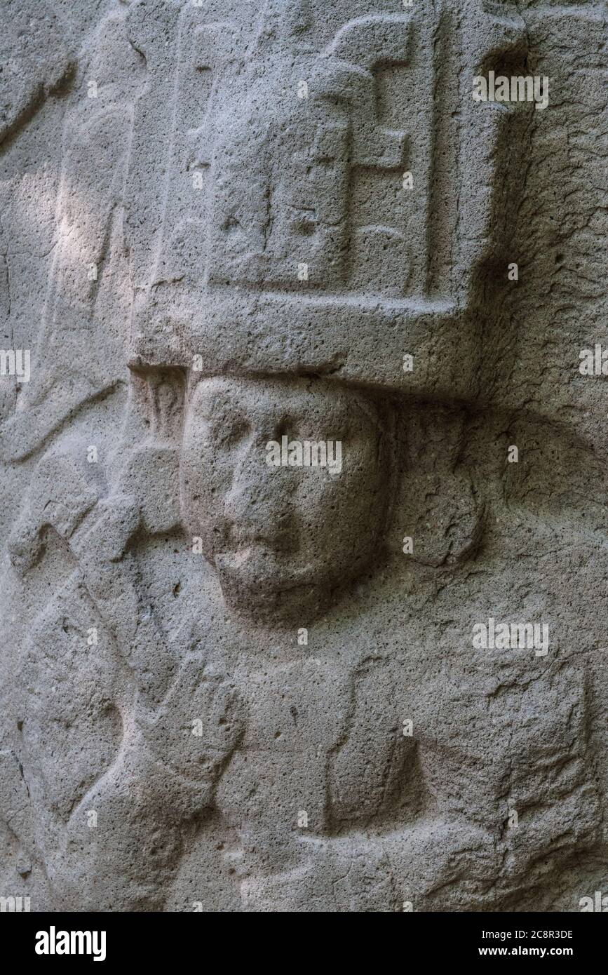 Stela of the King, Stela 2, from the Olmec ruins of La Venta ...