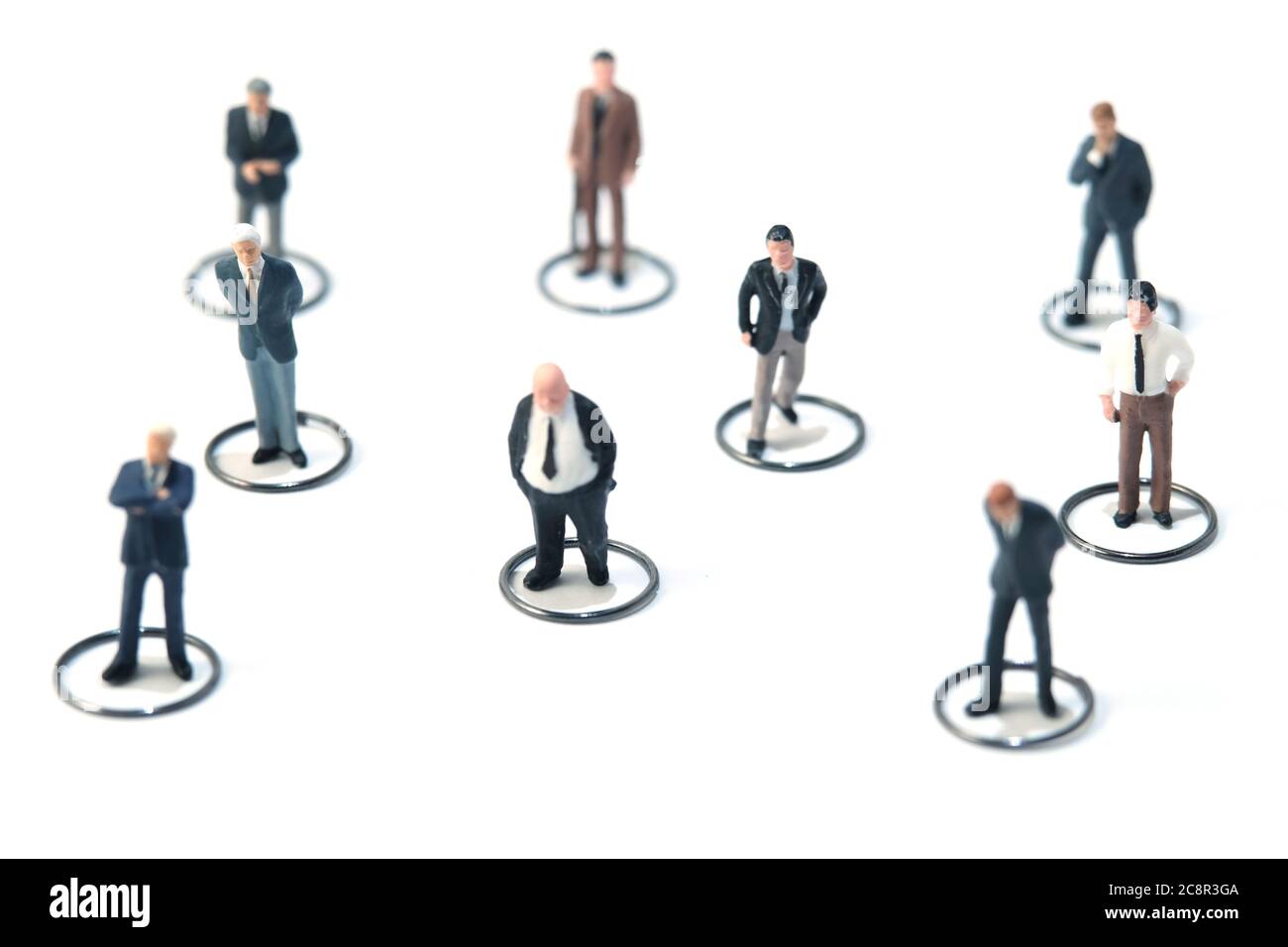 The new normal, people go to work maintaining physical distance in the ...