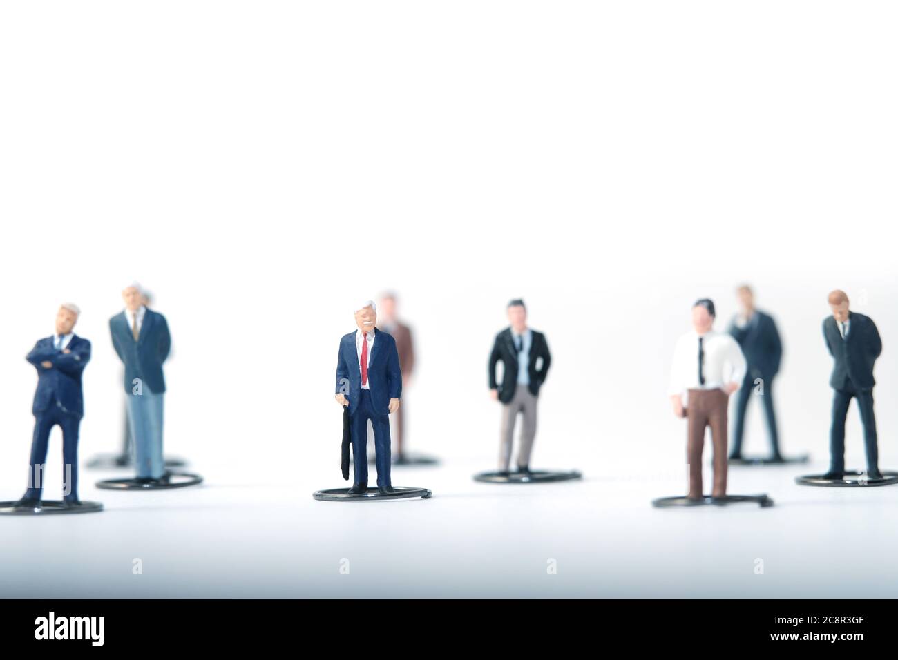 The new normal, people go to work maintaining physical distance in the ...