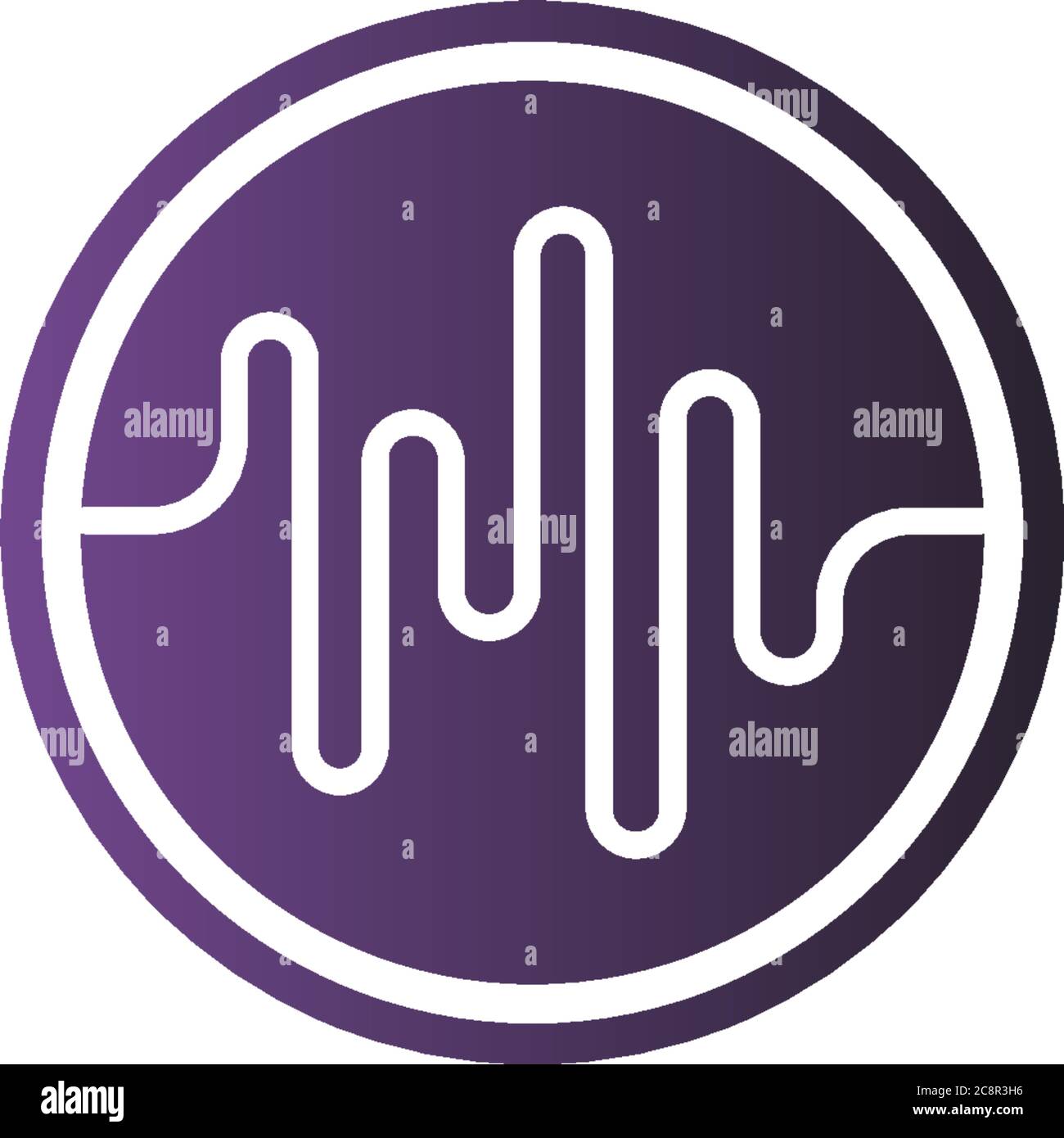 Sound wave icon logo design vector illustration Stock Vector Image ...