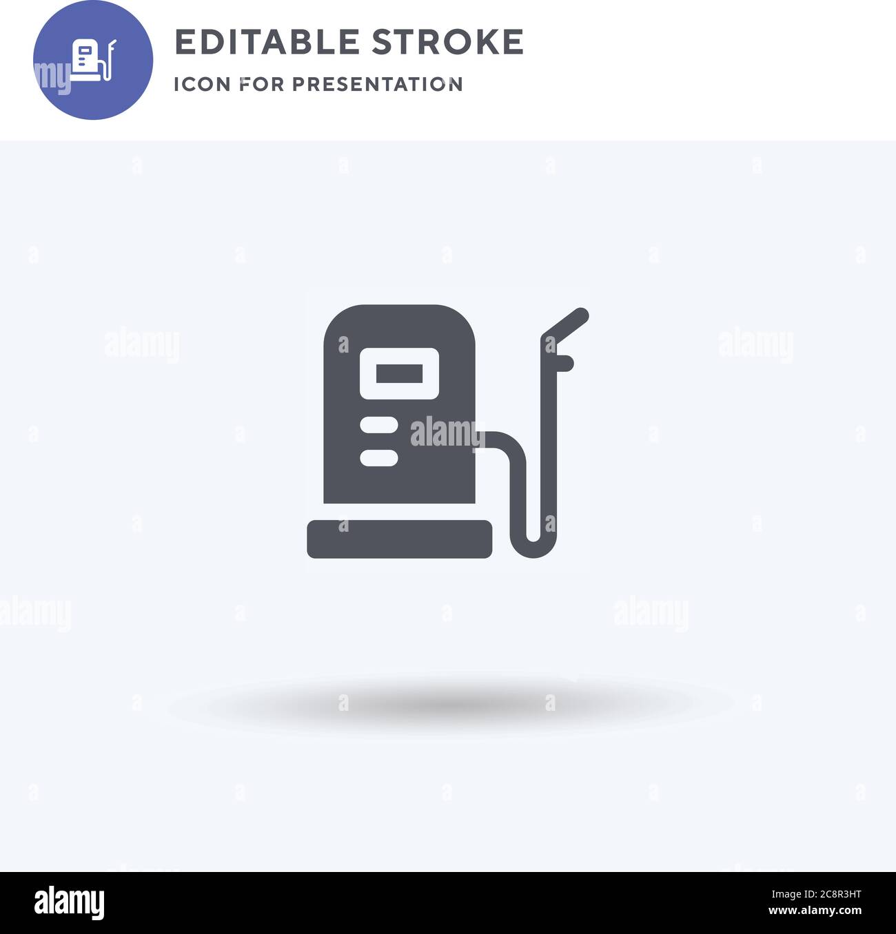 Fuel Pump icon vector, filled flat sign, solid pictogram isolated on ...