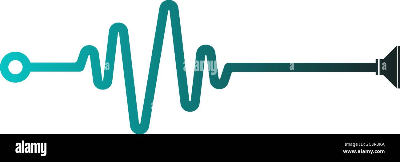 Sound wave icon logo design vector illustration Stock Vector Image ...